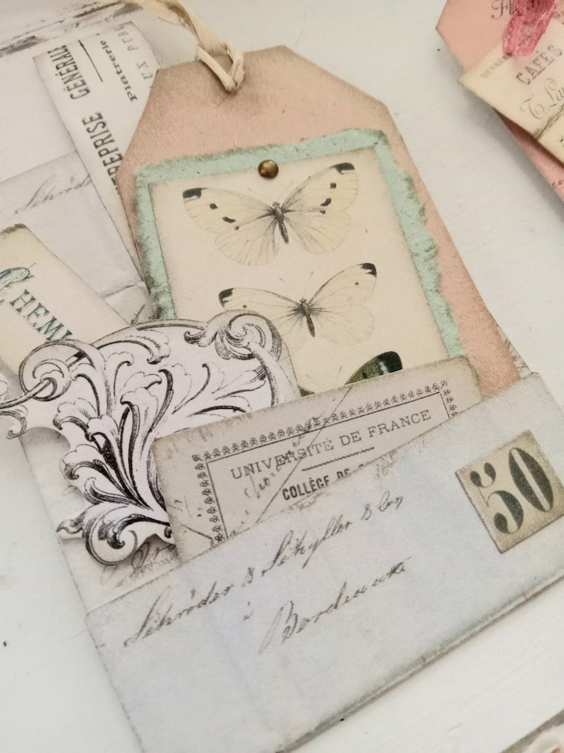 Handmade Journal Pocket Tags - Etsy