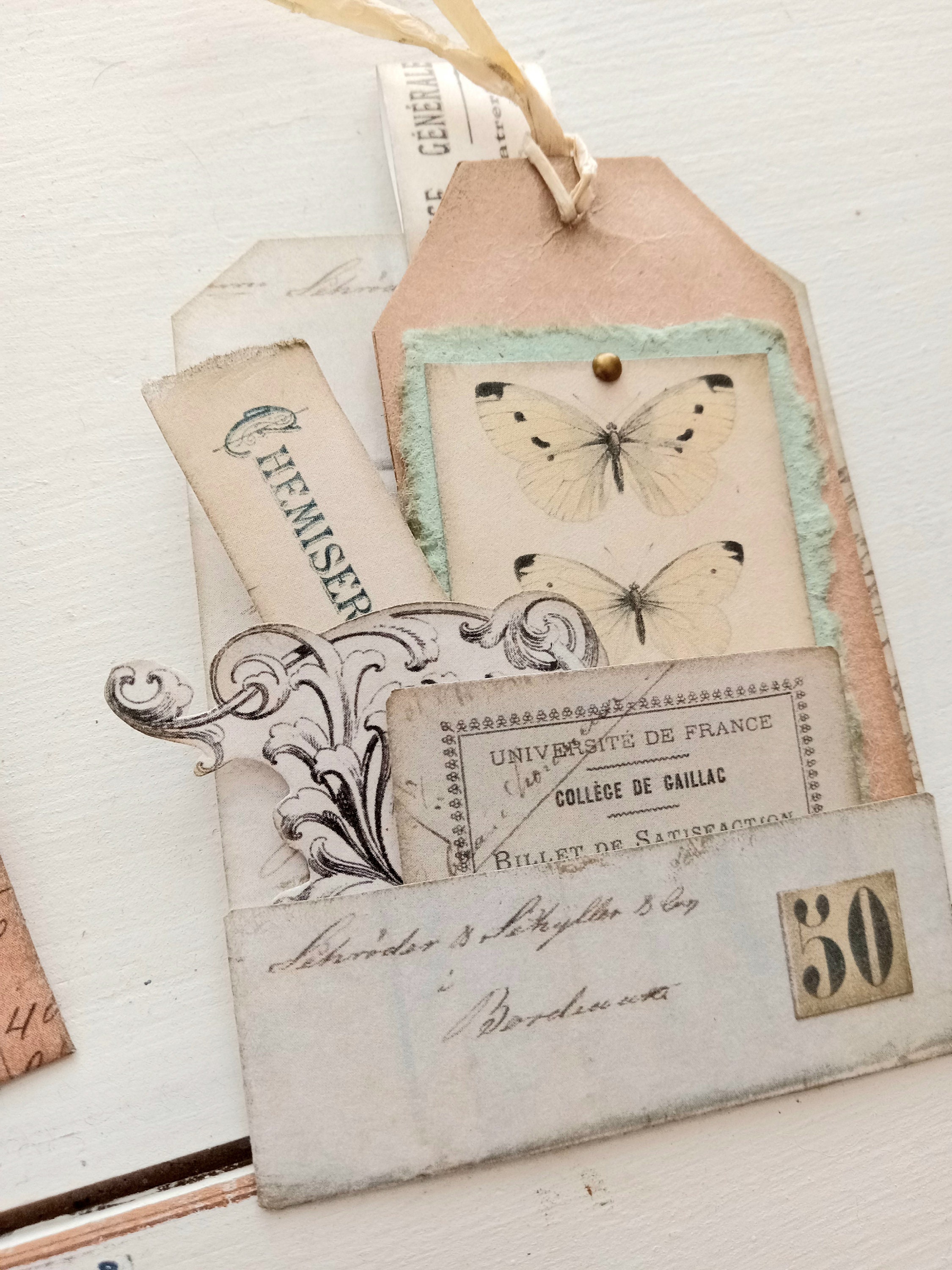 Handmade Journal Pocket Tags - Etsy