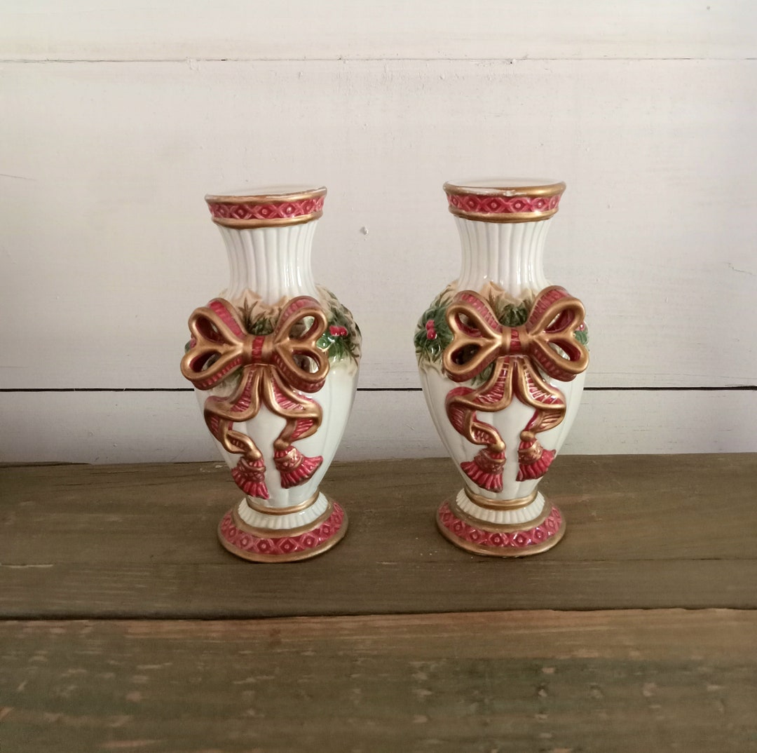 Vintage Fitz and Floyd Candle Sticks - Etsy