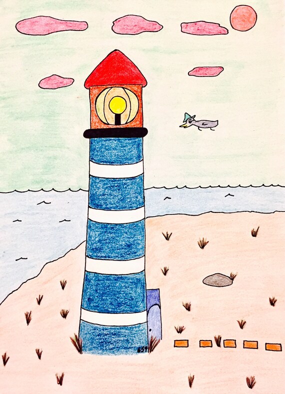 Original Drawing outdoor Light - Etsy