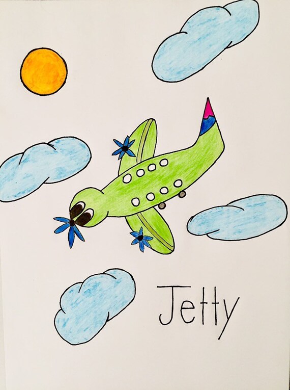 Original Drawing jetty | Etsy