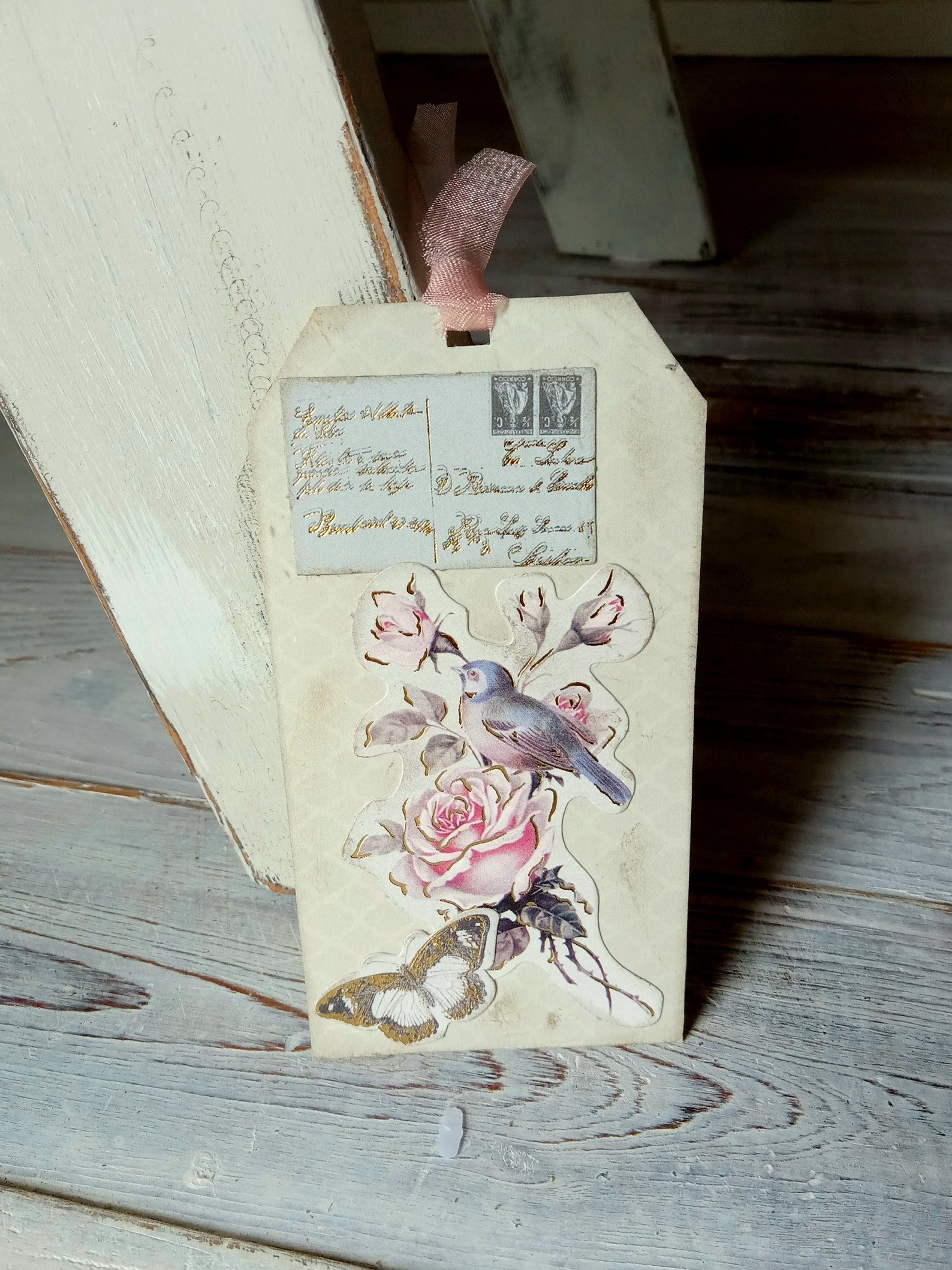 Handmade Shabby Chic French Journal Tags - Etsy