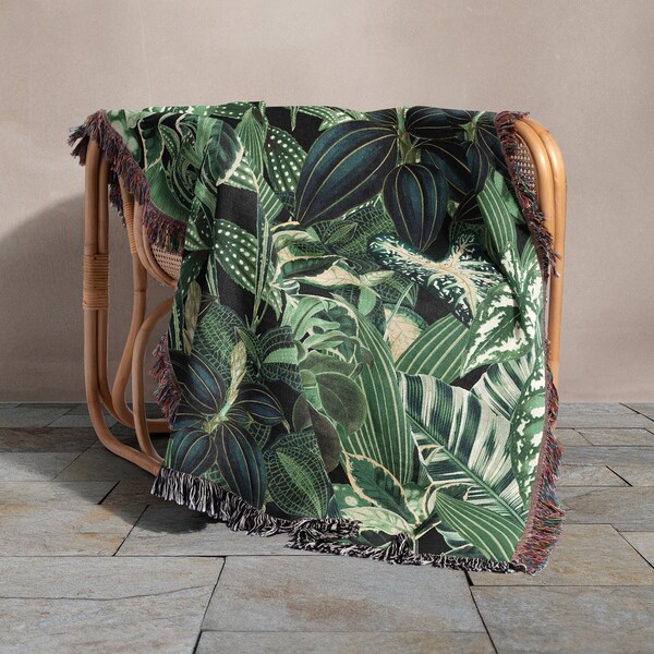 Leaf Throw Blanket - Etsy