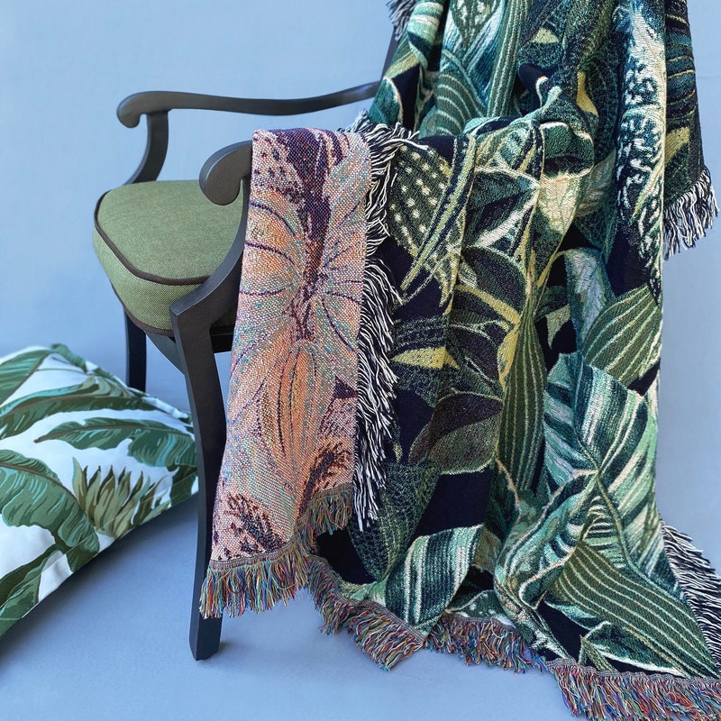 Leaf Throw Blanket - Etsy