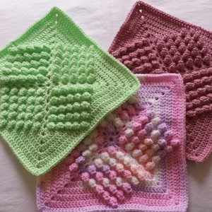 Bobble Granny Square Pattern 1 - Etsy UK