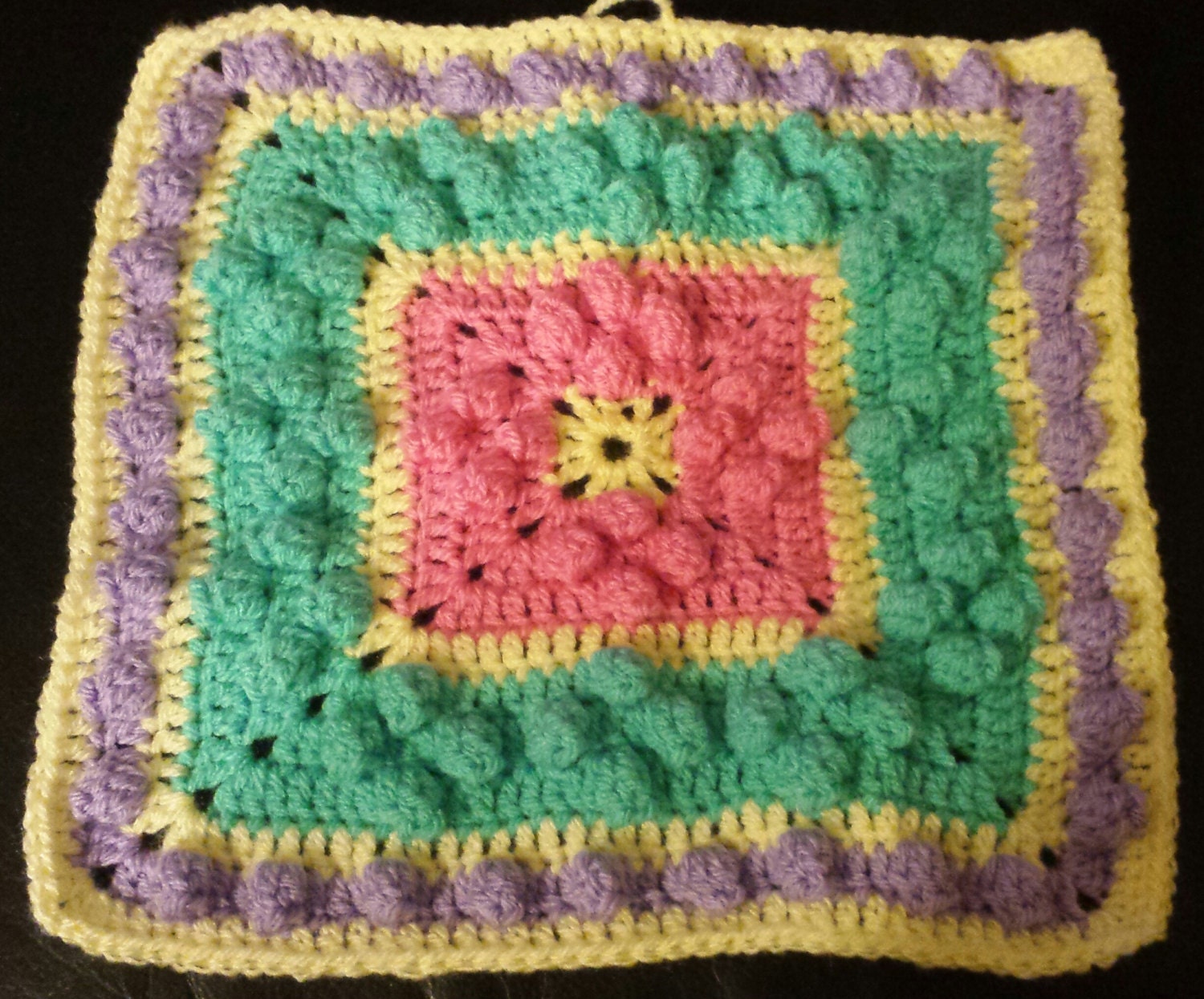 Bobble Granny Square Pattern 3 - Etsy