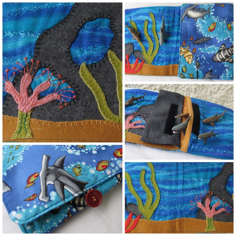 Ocean Travel Toy Play Mat Under the Sea Play on the Go Play - Etsy UK