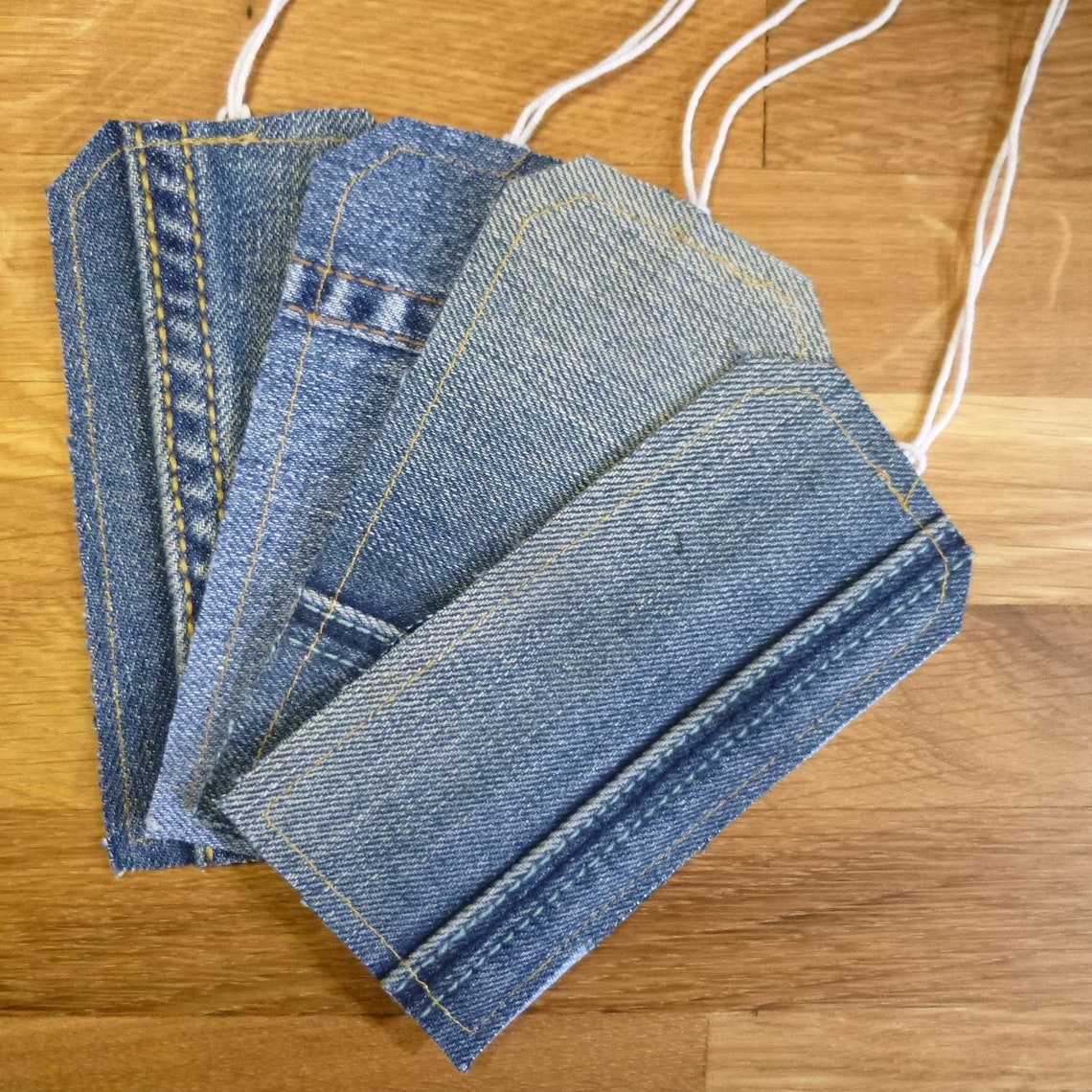 Upcycled Denim Jeans Gift Tags Set of 4 - Etsy
