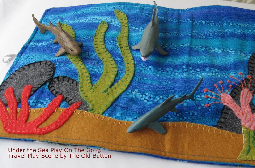 Ocean Travel Toy Play Mat Under the Sea Play on the Go Play - Etsy UK