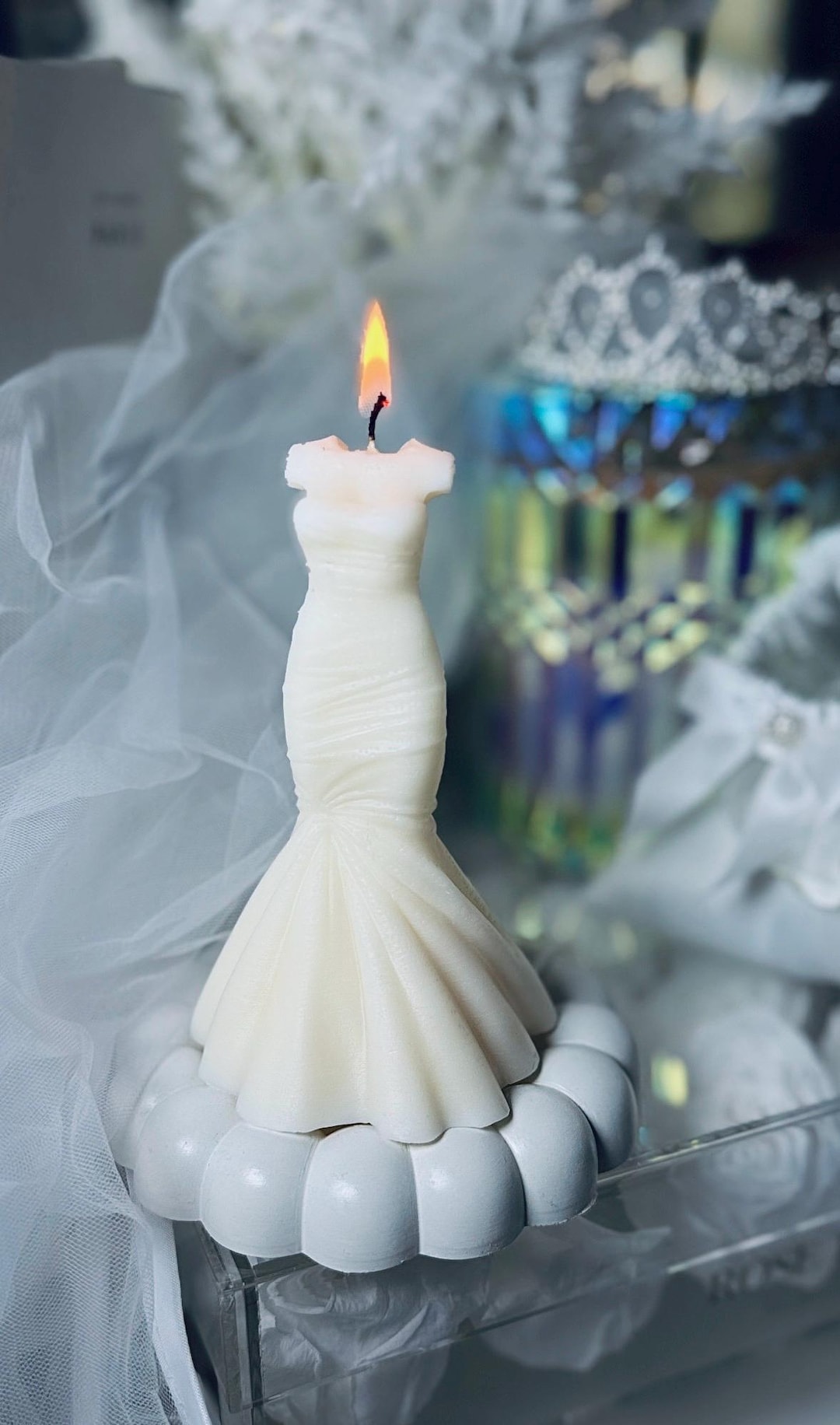 Bride Wedding Dress Gown Candle - Etsy
