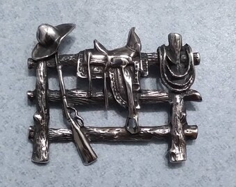 Western Brooch | Etsy