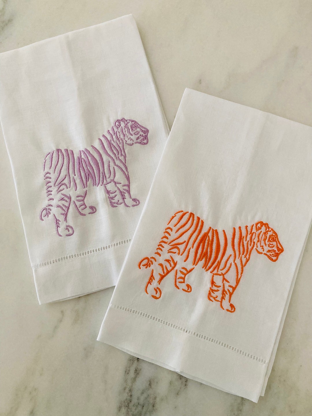 Tiger Guest Towel - Etsy