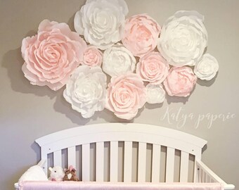 Giant paper flower wall display. Garden party decor. Alice in | Etsy