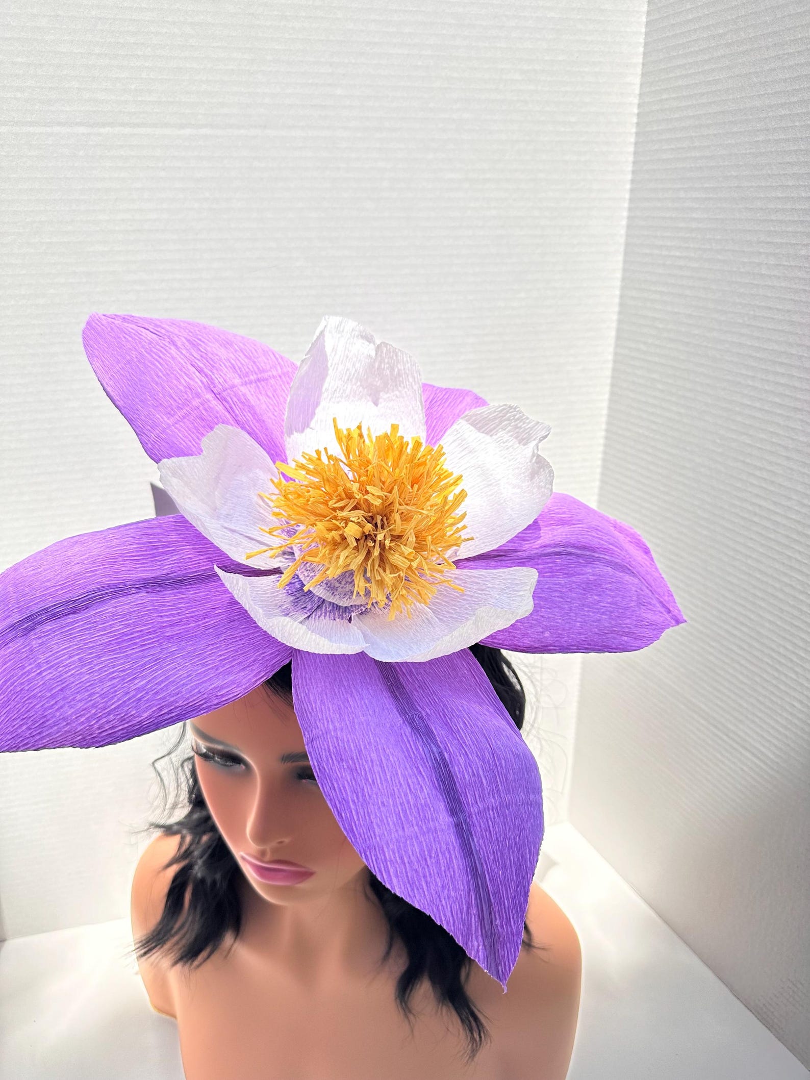 Large Columbine Paper Flower Headpiece - Etsy