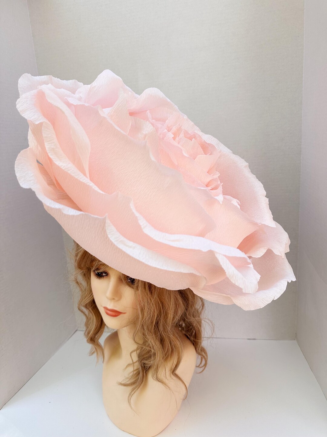 Giant Paper Flower Headpiece. Fashion Photo Shoot Hair Accessory. Giant ...