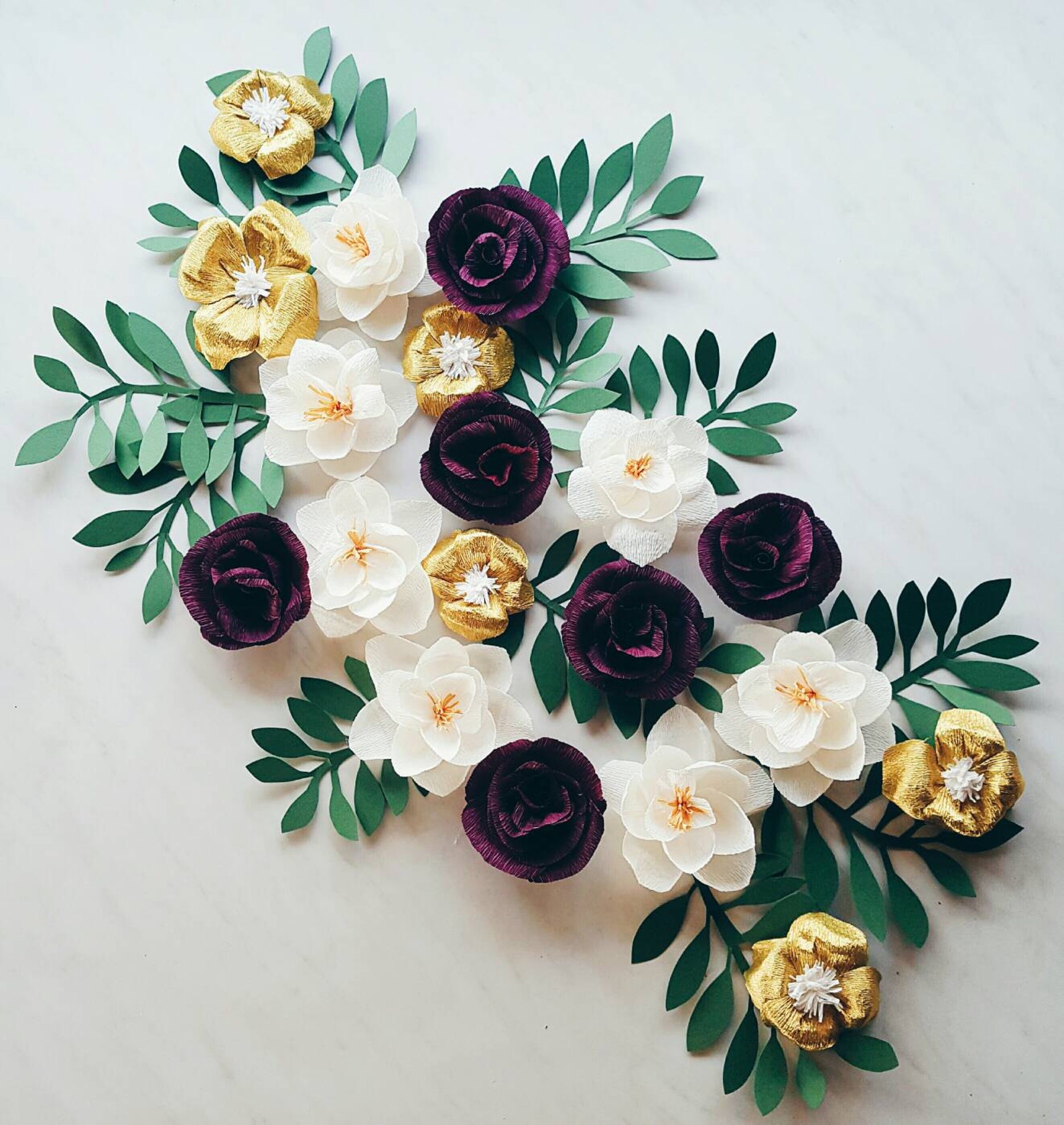 Large paper flower wall display. Shop window backdrop. Chic | Etsy