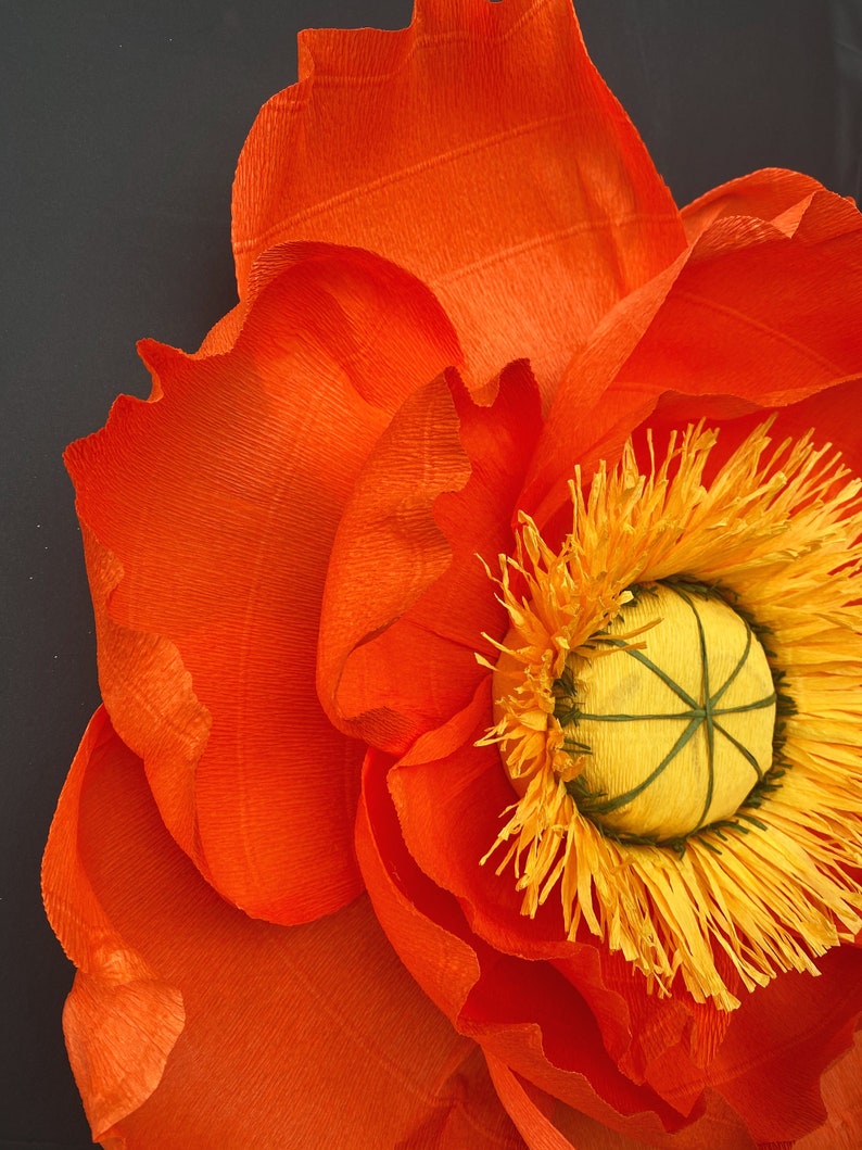 Oversized Crepe Paper Poppy – Alice in Wonderland Decor - Etsy