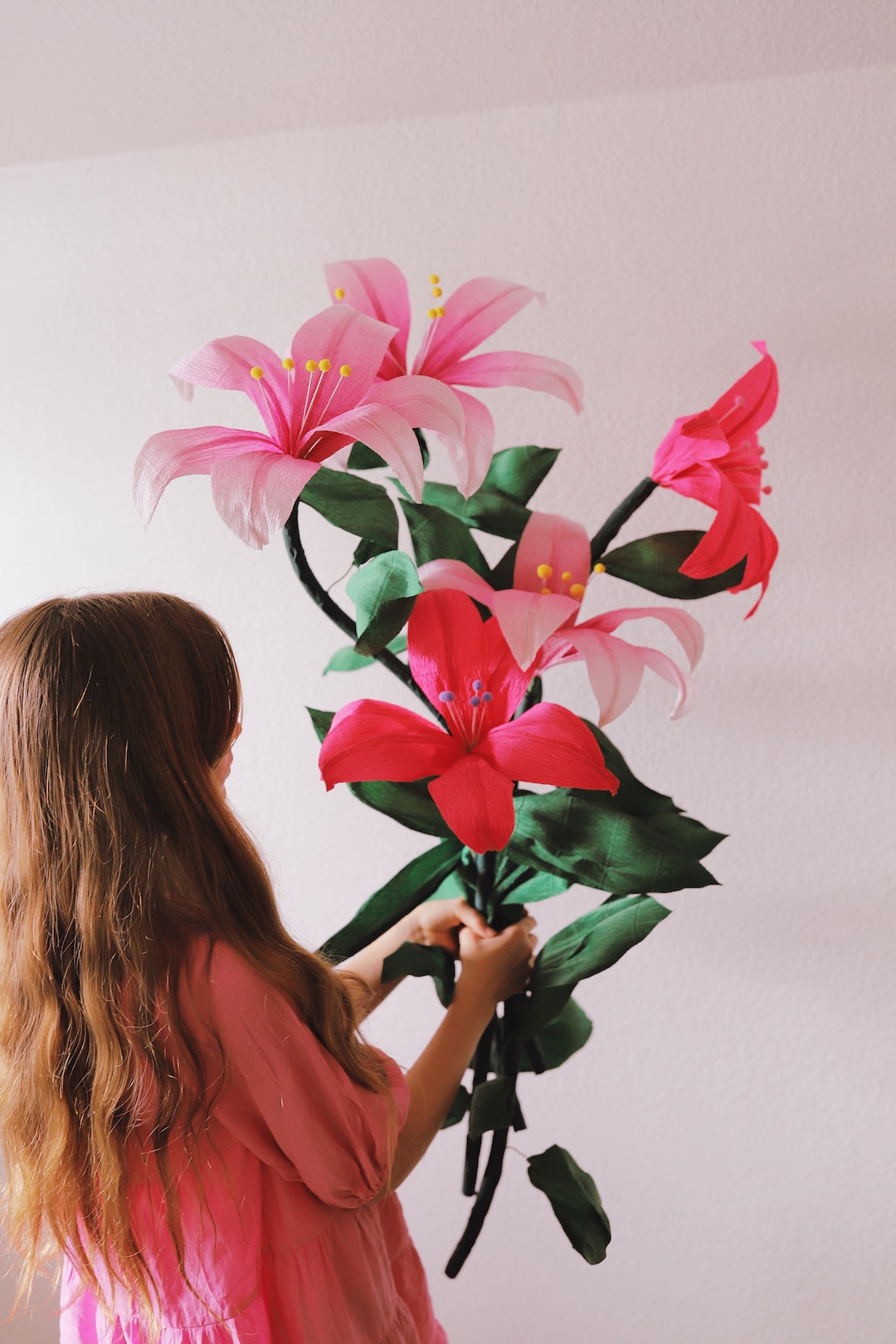 Giant Paper Lilies. Huge Paper Flower Photo Prop. Set of 5 Lilies ...