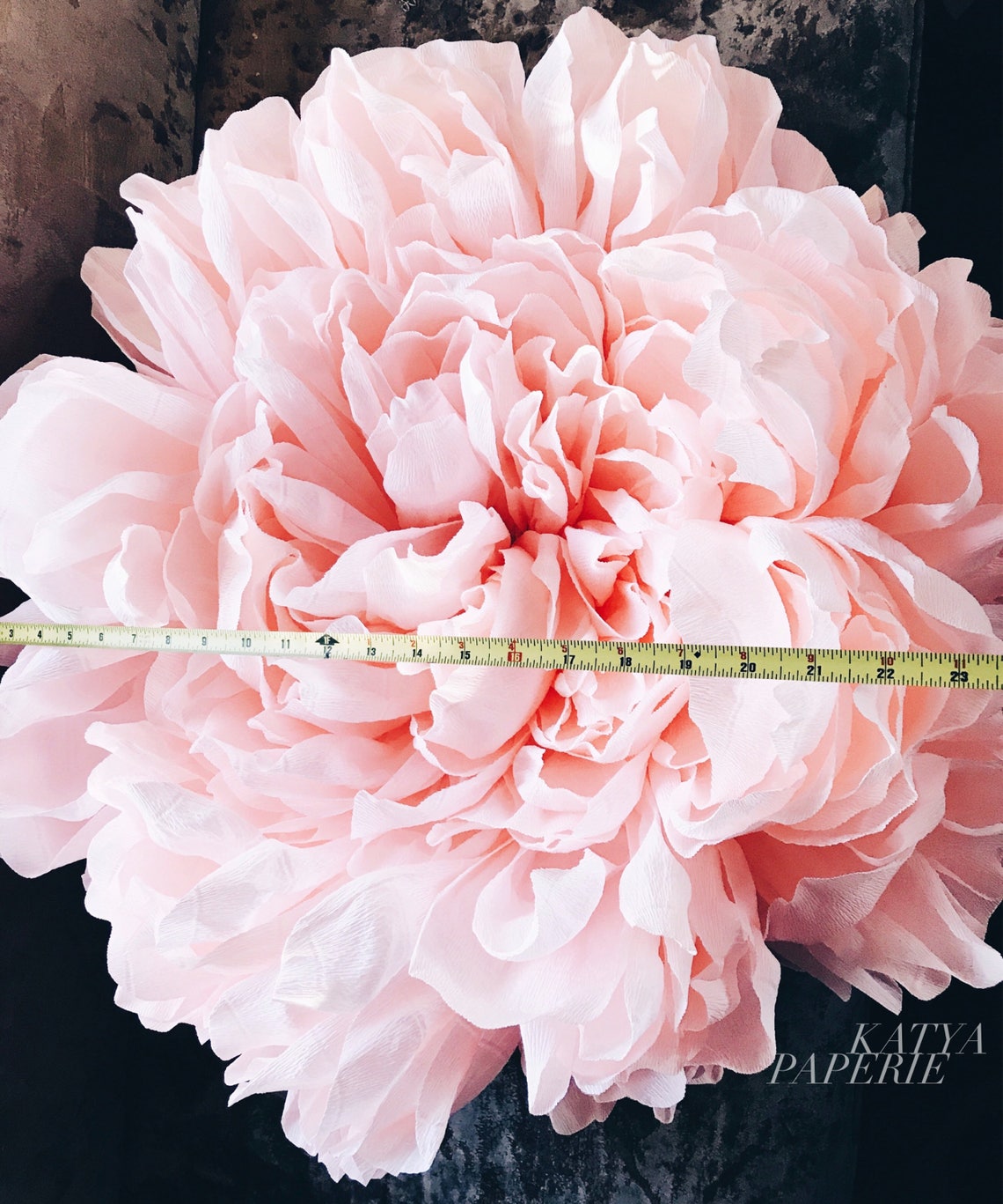 Standing Giant Paper Peony, Large Pink Flower (24" Wide) - Etsy