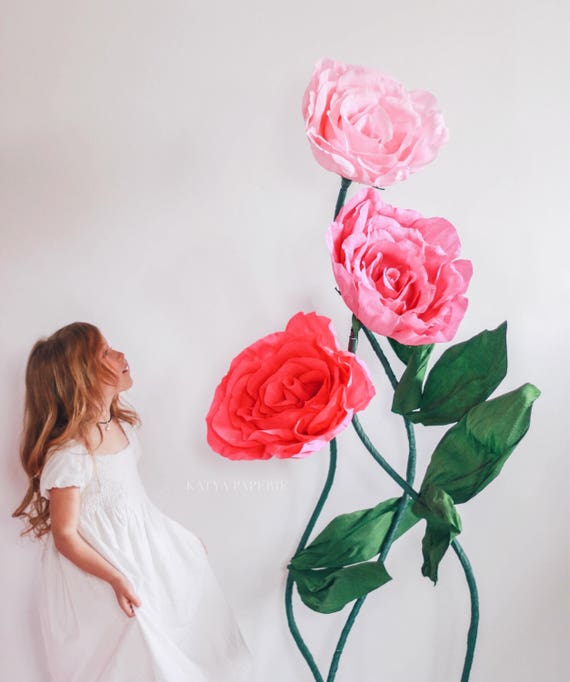 Giant paper flowers store