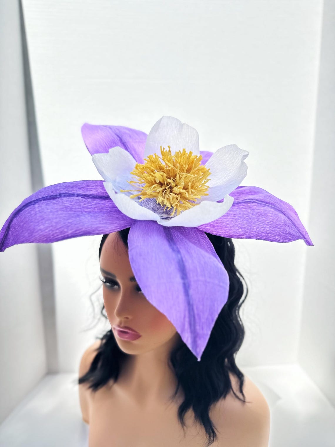 Large Columbine Paper Flower Headpiece - Etsy