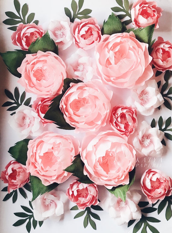 Dreamy Paper Flower Wall Display. Girl Nursery Wall Decor. | Etsy