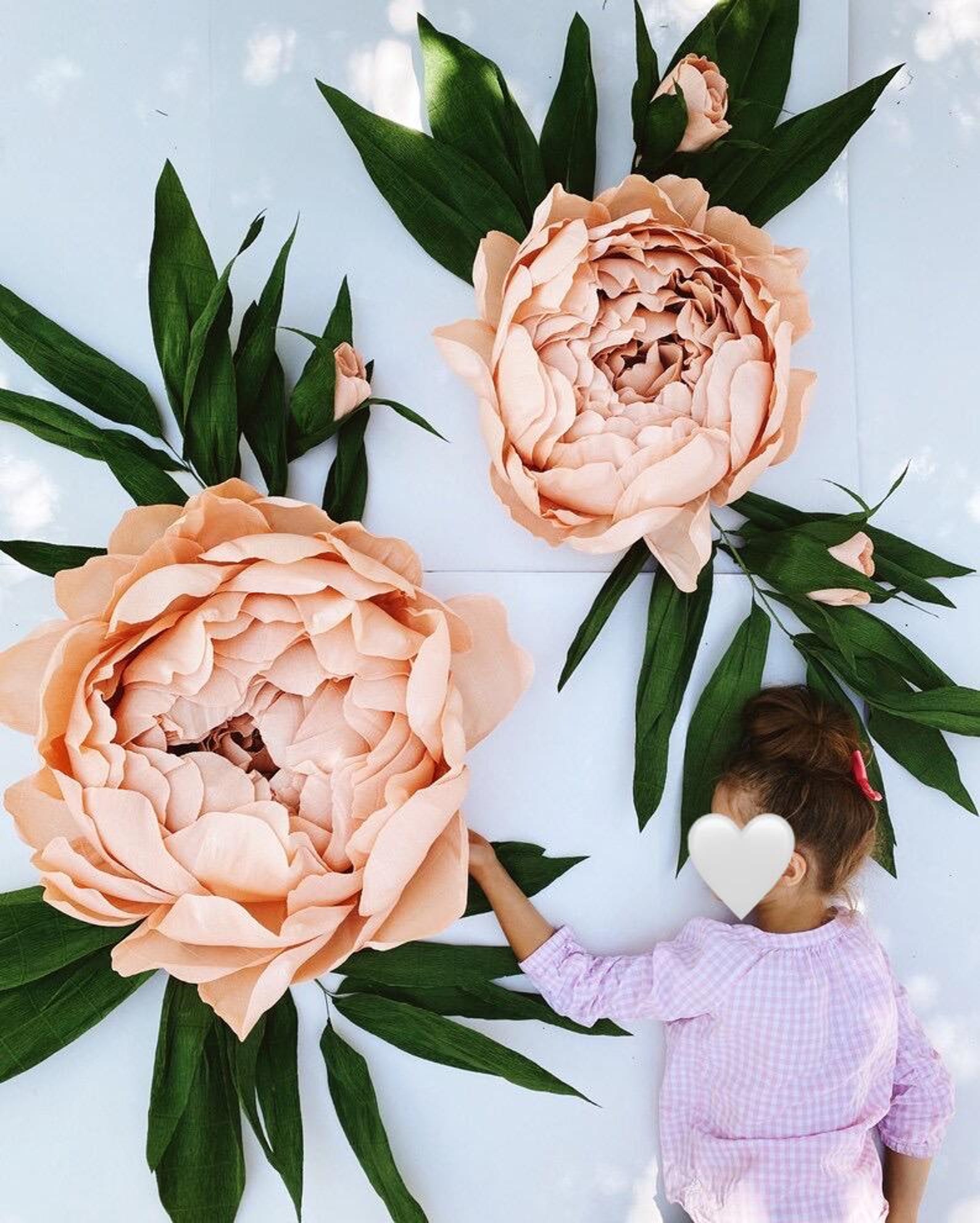 Large Paper Flower Peony, Huge Floral Wall Decor - Etsy