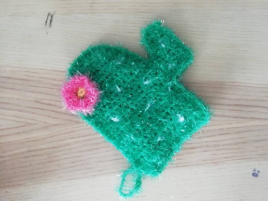 Cactus Tawashi Sponge ON ORDER / Washable and Reusable Sponge - Etsy
