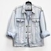 Light Blue Denim Jacket Vintage Small Denim Jacket Unisex Denim Jacket ...