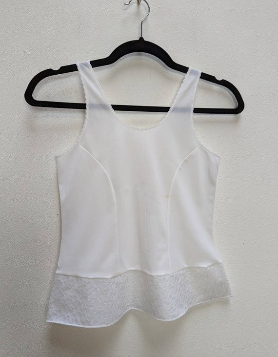 White Sheer Crop Top Vintage White Crop Top Lace Crop… - Gem