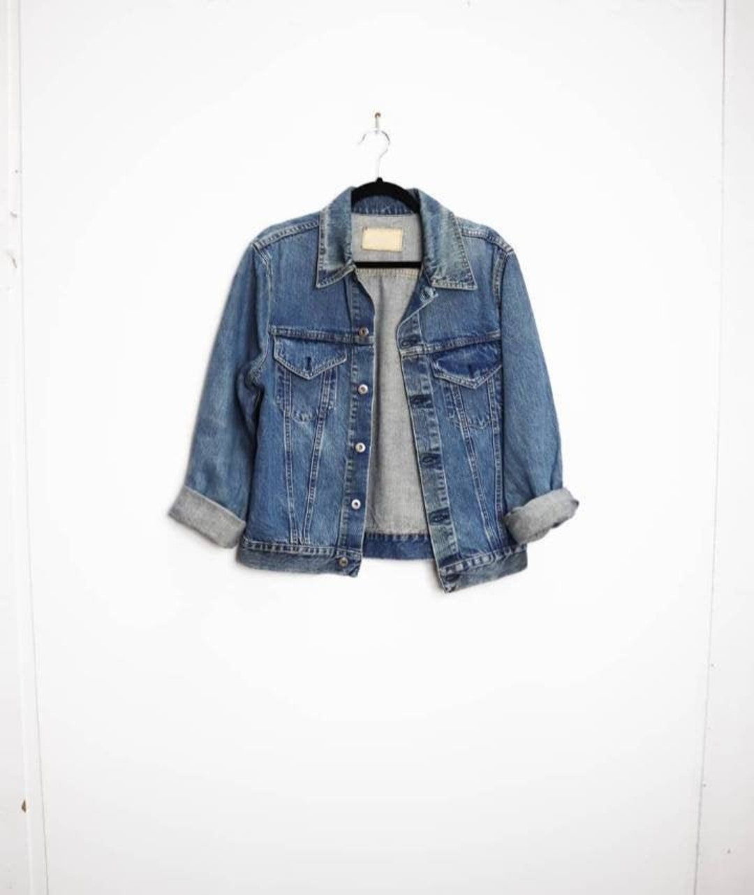 Blue Denim Jacket Vintage Small Denim Jacket Blue Jean Jacket Unisex ...