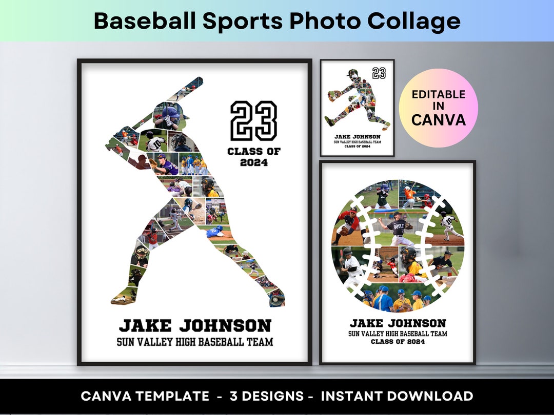 Baseball Photo Collage Sports Player Athlete Senior Night Son ...