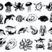 Vintage Seafood Clipart Marine Life SVG Ocean Animals PNG Hand-drawn ...