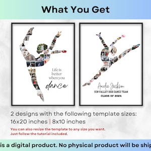 Contemporary Dance Photo Collage Personalized Modern Dancer Senior ...