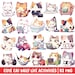 Cute Antidepressant Cats Dogs PNG Bundle Set Kawaii Cat Dog in Pill ...