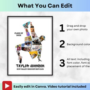 Hip-hop Street Dance Photo Collage Personalized Breakdancing Senior ...