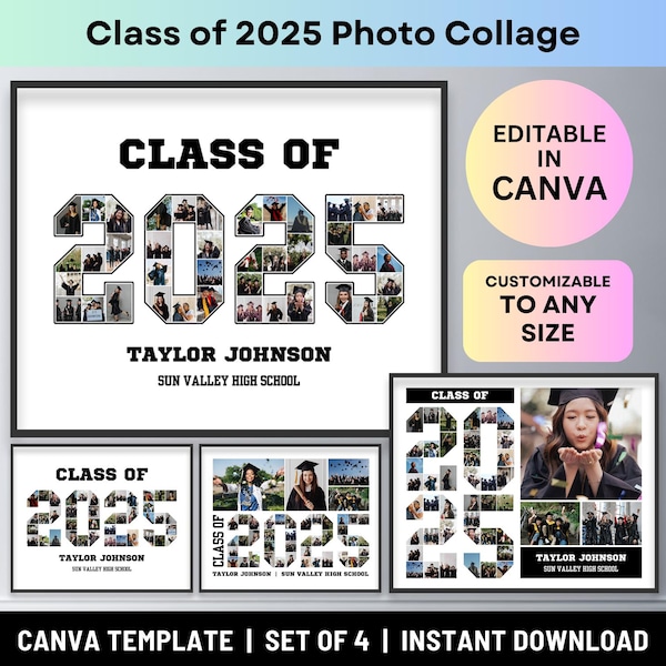 Senior 2025 Canva Template - Etsy