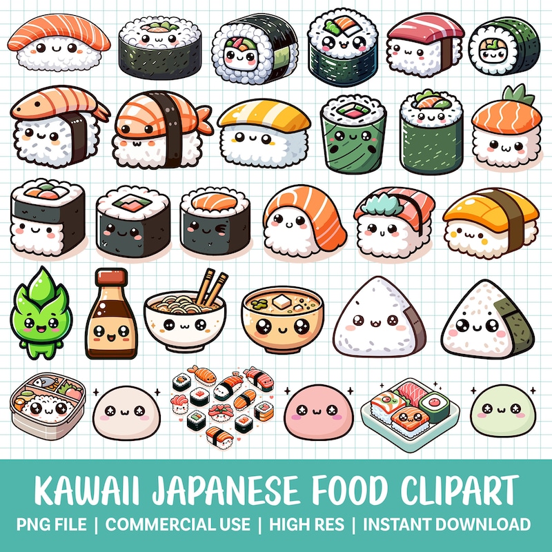 Wasabi Clipart - Etsy