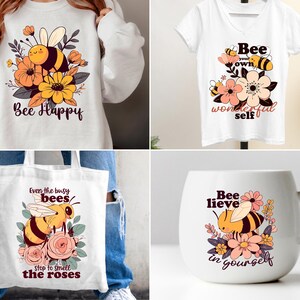Bee Inspirational Quotes PNG Design Motivational Bees Saying Boho ...