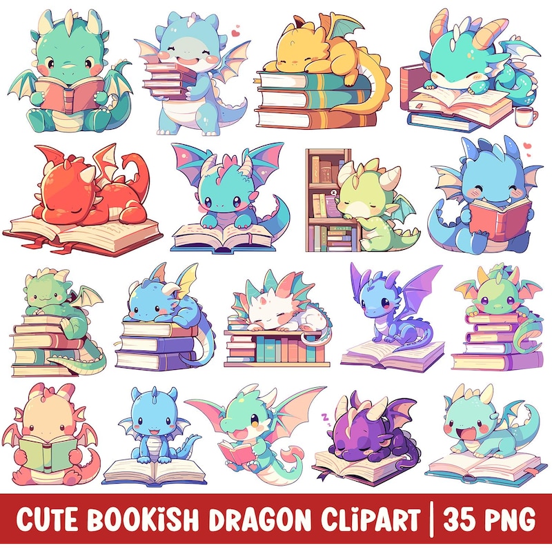 Baby Dragon Clipart Green - Etsy