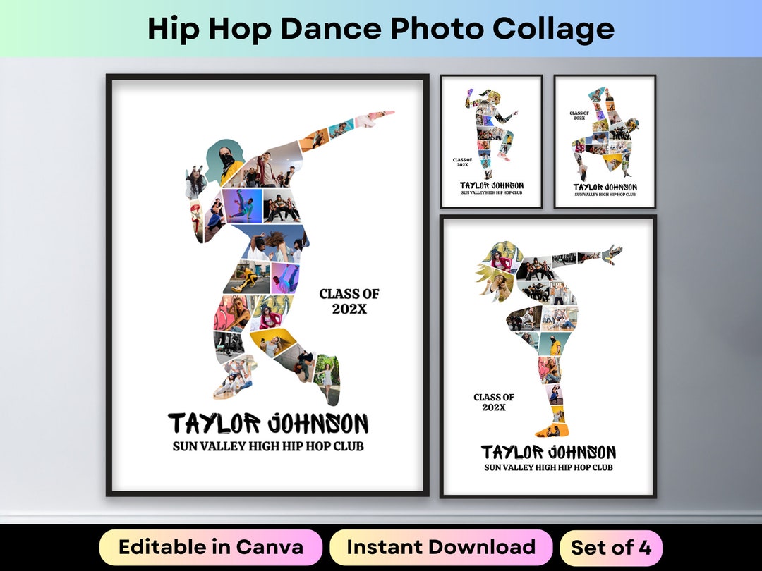 Hip-hop Street Dance Photo Collage Personalized Breakdancing Senior ...