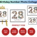 28th Birthday Number 28 Photo Collage Printable Canva Frame Template ...
