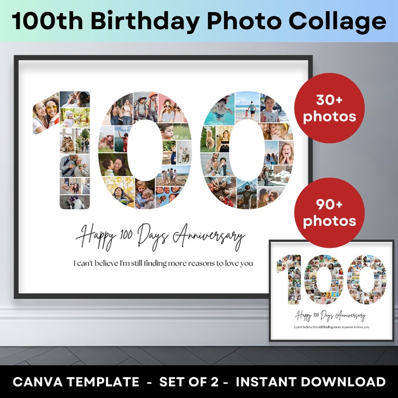 100 Picture Collage - Etsy