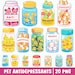 Cute Animals Drink Boba Tea Clipart Transparent PNG Bundle Set Kawaii ...