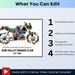 Motorcycle Photo Collage Personalized Biker Gift for Him Classic ...