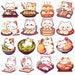 Kawaii Cat Japanese Food PNG Bundle Cute Kitten Clipart Set Cat Lover ...