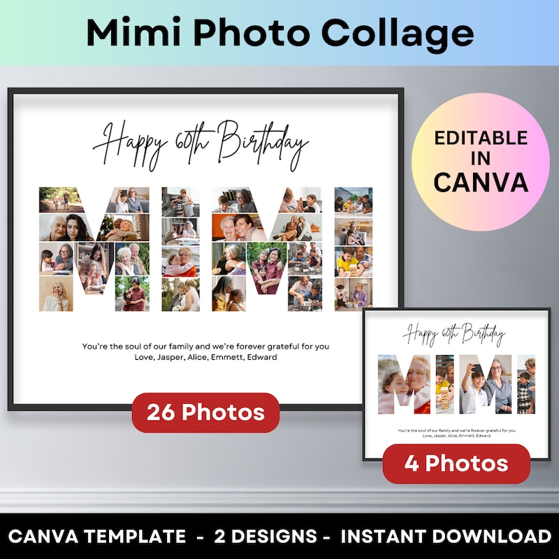 Grandma Mimi Alphabet - Etsy