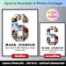 Sports Photo Collage Player Number 6 Graduation Gift Senior Night 2024 ...