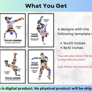 Hip Hop Dance Photo Collage Personalized Breakdancing Senior Night ...