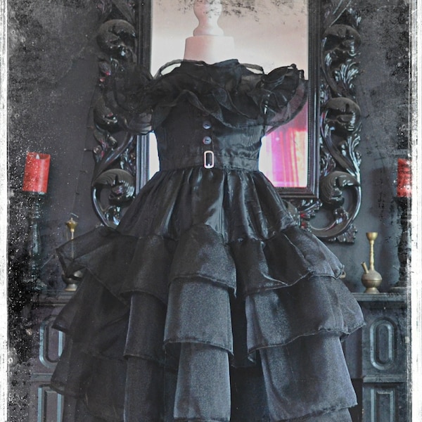 Wednesday Addams Raven Prom Dress - Etsy Israel